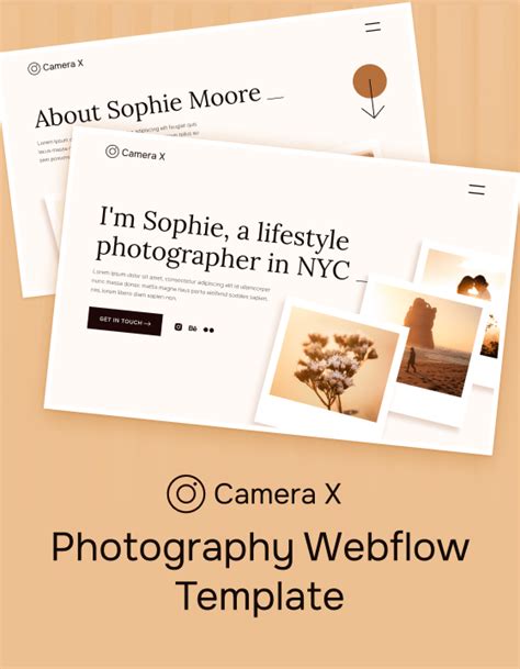 camera x photography html5 responsive website template