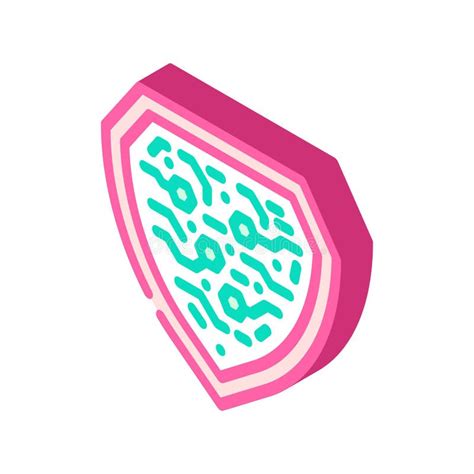 Cybersecurity Shield Industry 4 Isometric Icon Vector Illustration
