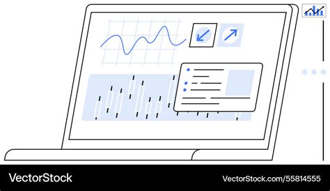 Data Analysis Interface With Graphs Charts Vector Image