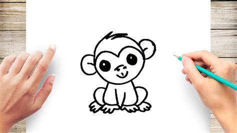 How To Draw A Cartoon Monkey Step By Step Cartoon How To Draw Monkey