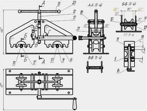 Чертеж трубогиба | Metal bending tools, Mechanical engineering design ...