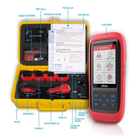 XTOOL X Pro Auto Key Programmer Mileage Adjustment Lifetime Free Update