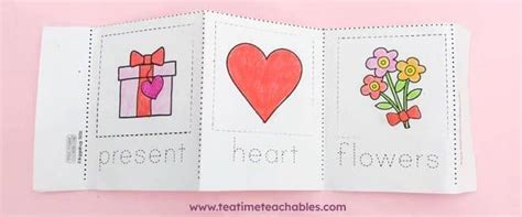 Valentines Day Printable Book Craftivity Tea Time Teachables