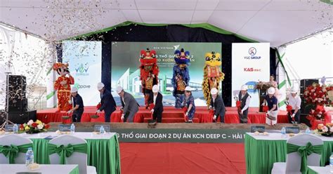 Tập đoàn KCN Việt Nam triển khai GĐ dự án kho xưởng xây sẵn tại khu công nghiệp DEEP C nâng