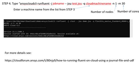 how to execute a fluent model with udfs on ansys cloud