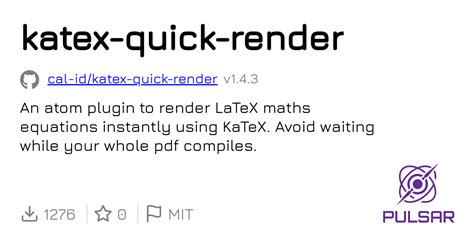 Katex Quick Render