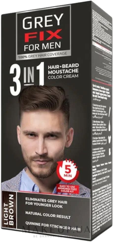 Greyfix For Men 3 In 1 Hair Beard Moustache Color Cream - Крем-краска ...