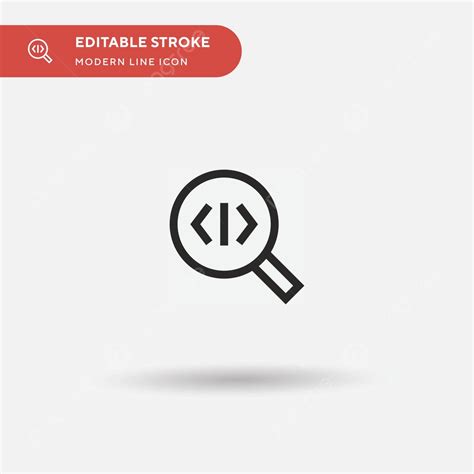 Vector Icon Design Template For Simple Coding Illustration Symbol Vector Website Label Simple