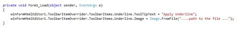 Toolbar Customization Overriding Toolbar Button Properties And