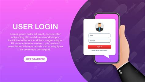 Premium Vector Sign In To Account User Authorization Login Authentication Page Concept