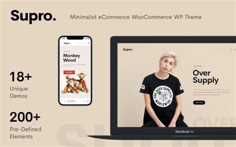 Supro Minimalist Woocommerce Wordpress Theme 175 Wp Themes And Plugins
