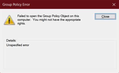 Upgrade To 20h2 Failed To Open Group Policy Object On This Computer