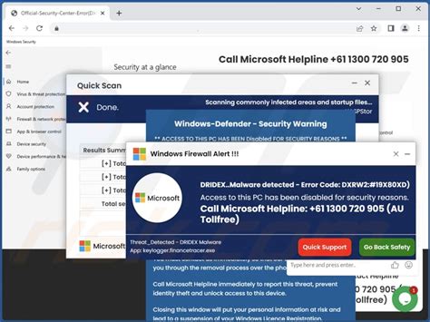 Dridexmalware Detected Error Code Dxrw219x80xd Pop Up Scam Removal And Recovery Steps