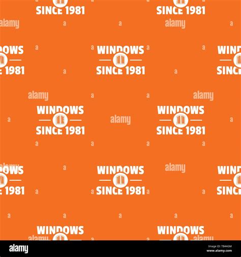 Window Pattern Vector Orange Stock Vector Image And Art Alamy