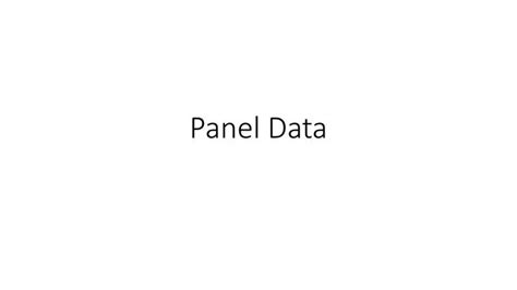PPT Panel Data PowerPoint Presentation Free Download ID 2657172