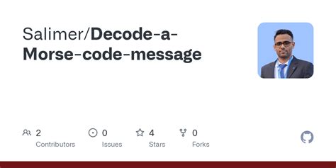Github Salimerdecode A Morse Code Message