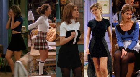 Rachel Green Moda Anos 90 Look Com Saia