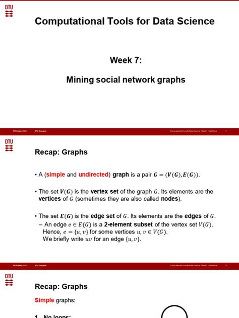 Computational Tools Dtu Presentation Week7 Pdf