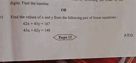 Digits Find The Number OR Find The Values Of StudyX