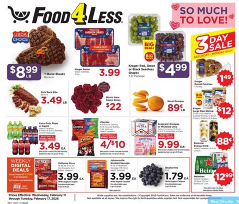Food 4 Less Weekly Ad Feb 11 Feb 17 2026 Valentines Day Promotion