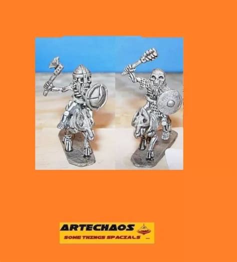 Undead Mort Vivant Skeleton Dwarf Cavalry B 2 X 15mm Metal Figs S L M Eur 4 90 Picclick It