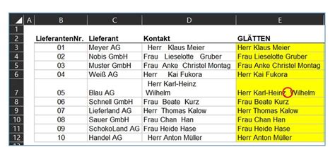 Entfernen Von Leerzeichen Mit Der Excel Formel GlÄtten Controlling Haufe