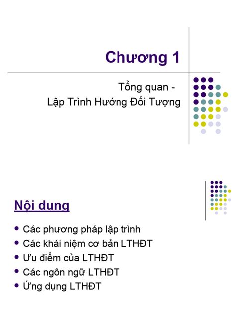 Chuong 1 - Tong Quan | PDF
