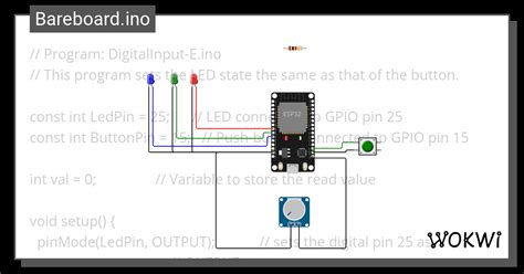 Digital Input Wokwi ESP STM Arduino Simulator