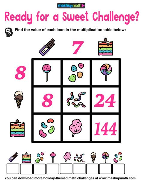 Pin By Lori Myers On Mash Up Math Maths Puzzles Math Worksheets