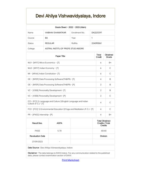 Devi Ahilya Vishwavidyalaya Indore Pdf