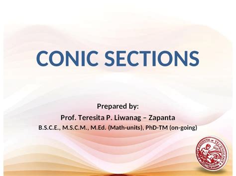 Ppt Lesson 9 Conic Sections Ellipse Dokumentips
