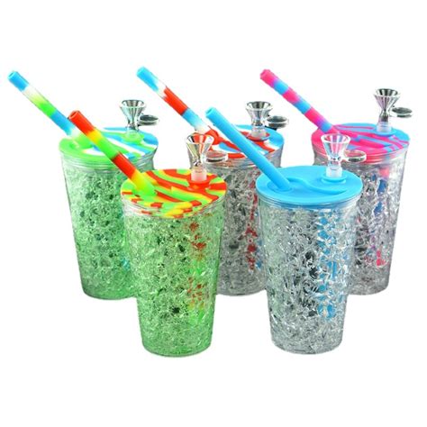 Fashion Hookah Pot With Food Grade Silicone Cover Creative Broken Crystal Shape Complete Sheesha