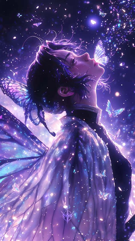 تحميل خلفيات شينوبو Kochou العمل الفني Kimetsu لا Yaiba شيطان هنتر