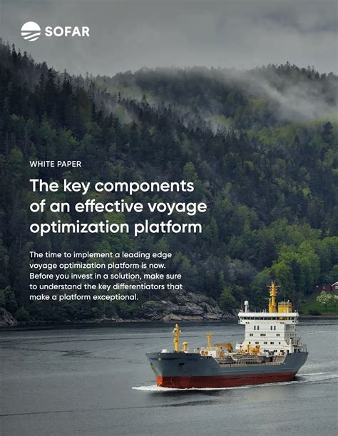 White Paper The Key Components Of An Effective Voyage Optimization