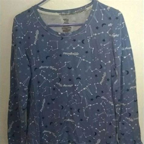 Secret Treasures Pajamas Constellation Light Blue Long Sleeve