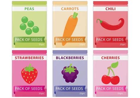 Seed Packet Vector Art Icons And Graphics For Free Download