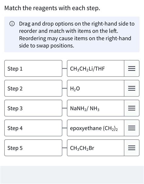 [answered] Match The Reagents With Each Step Drag And Drop Options On Kunduz