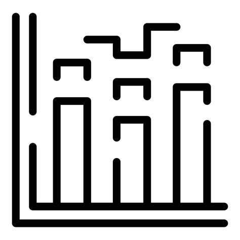 Business Bar Chart Icon Outline Style 15900062 Vector Art At Vecteezy