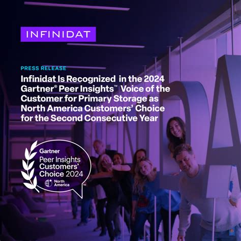 Infinidat Is Recognized As A 2024 Gartner® Peer Insights™ Voice Of The Customer For Primary