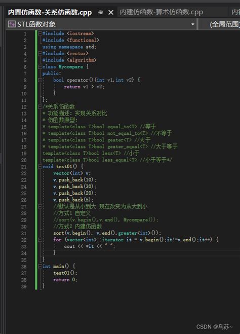 stl函数对象 csdn博客