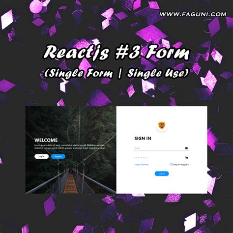 Reactjs 3 Form Single Use
