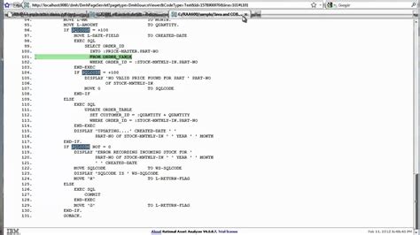Explore Java Cobol And Db2 Assets Using Ibm Rational Asset Analyzer