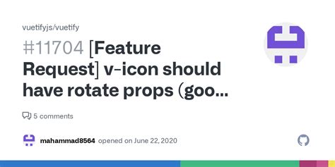 Feature Request V Icon Should Have Rotate Props Good To Have Issue Vuetifyjs