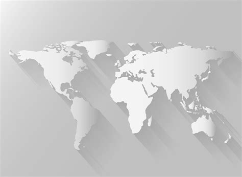 World Map On White Background Vector Illustration 2302427 Vector Art At