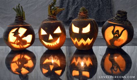 How To Easily Carve A Turnip Jack O Lantern Lovely Greens