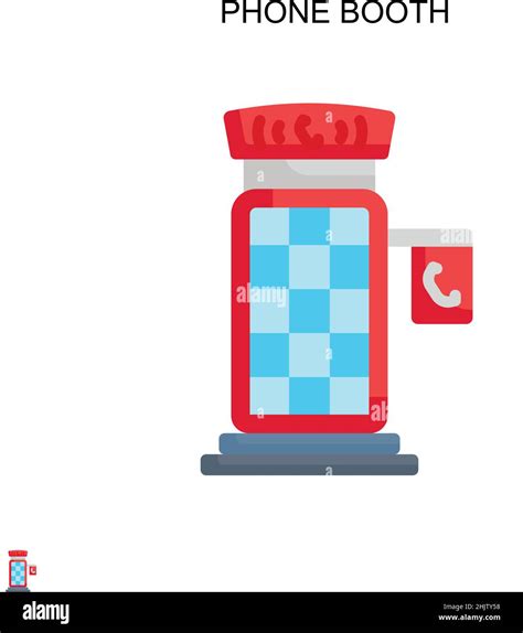 Phone Booth Simple Vector Icon Illustration Symbol Design Template For Web Mobile Ui Element