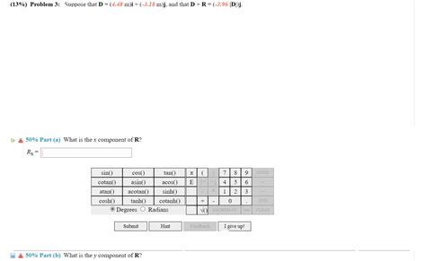 Solved 13 Problem 3 Suppose That D 4 48 M I 3 18 Chegg Com
