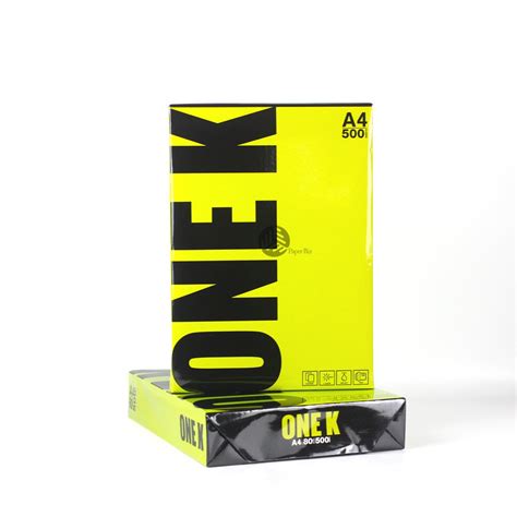 ยกแพ็ค 5 รีม กระดาษถ่ายเอกสาร One K วัน เค ขนาด A4 หนา 80 แกรม 500 แผ่น รีม Paperbiz