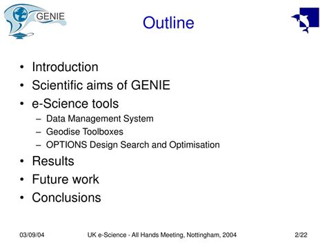 Ppt Tuning Genie Earth System Model Components Using A Grid Enabled
