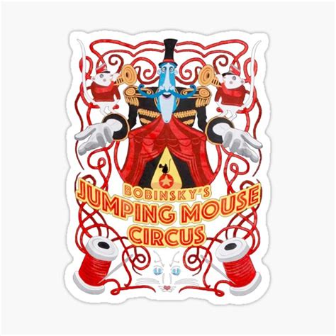 Coraline Bobinskys Jumping Mouse Circus Sticker For Sale By